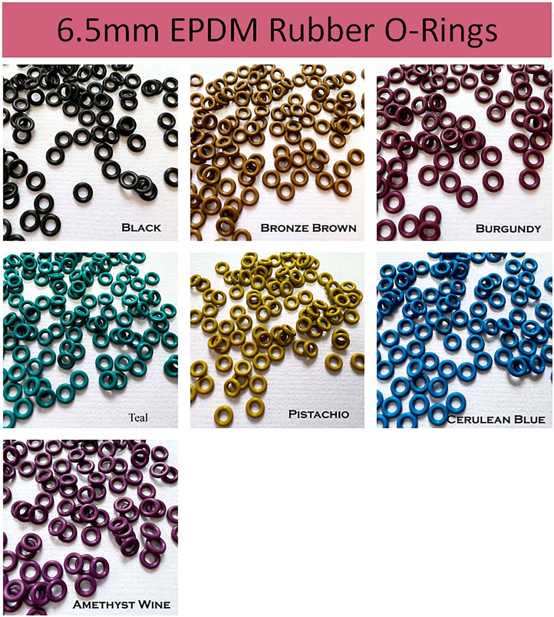 6.5mm EPDM Rubber O-rings (ID: 3.5mm) - Choose Color - Etsy