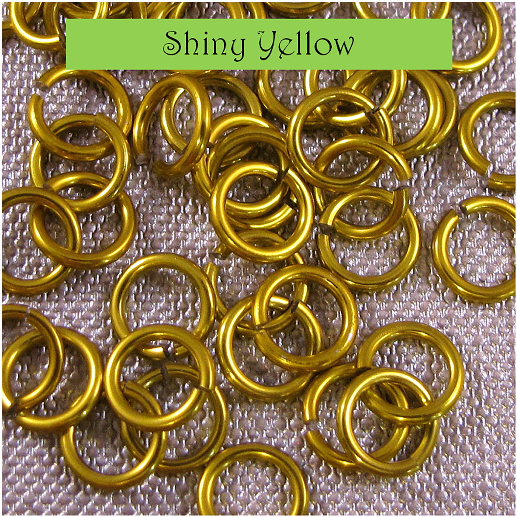 20g 7/64 AWG Jump Rings SHINY Anodized Aluminum Saw | Etsy