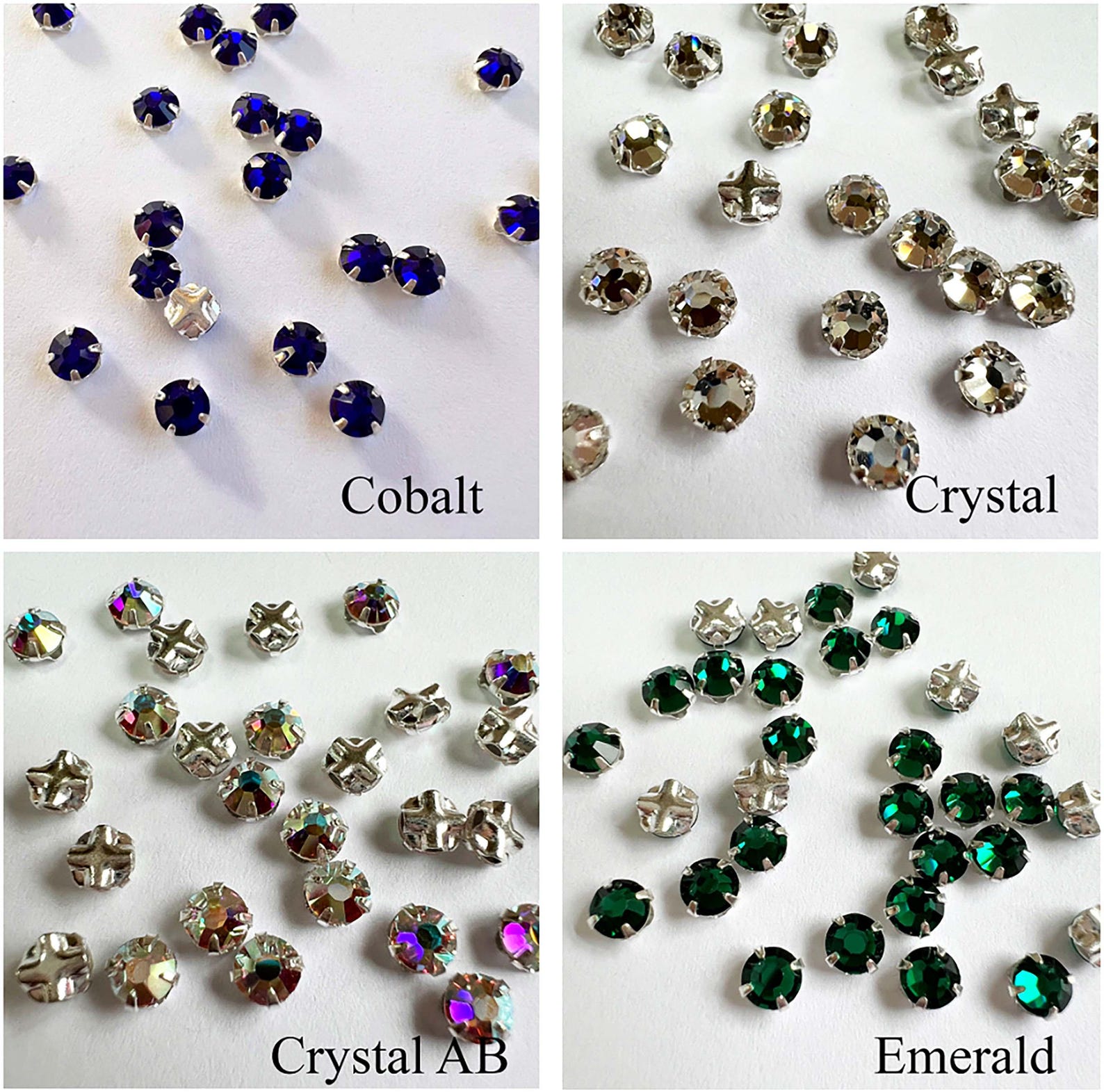Preciosa Rose Montees 16ss (3.8-4mm) - Choose Color - Etsy