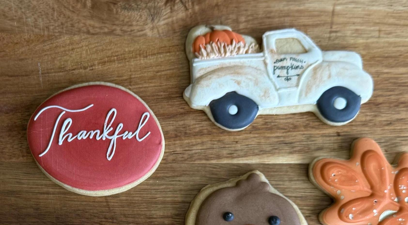 Thanksgiving Cookies thankful&grateful Set - Etsy