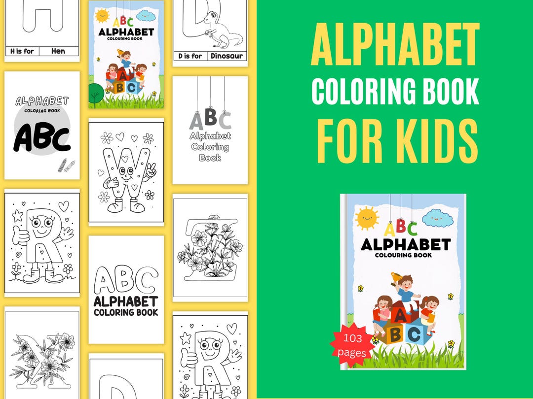 Alphabet Coloring Book for Kids – Fun Learning Through Coloring! - Etsy