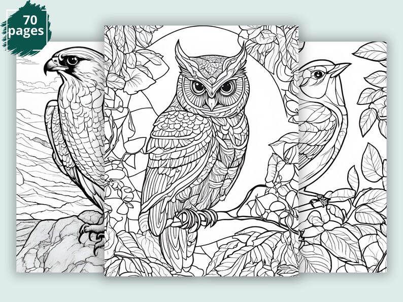 70 Printable Bird Coloring Pages: A Collection of Diverse Birds for All ...