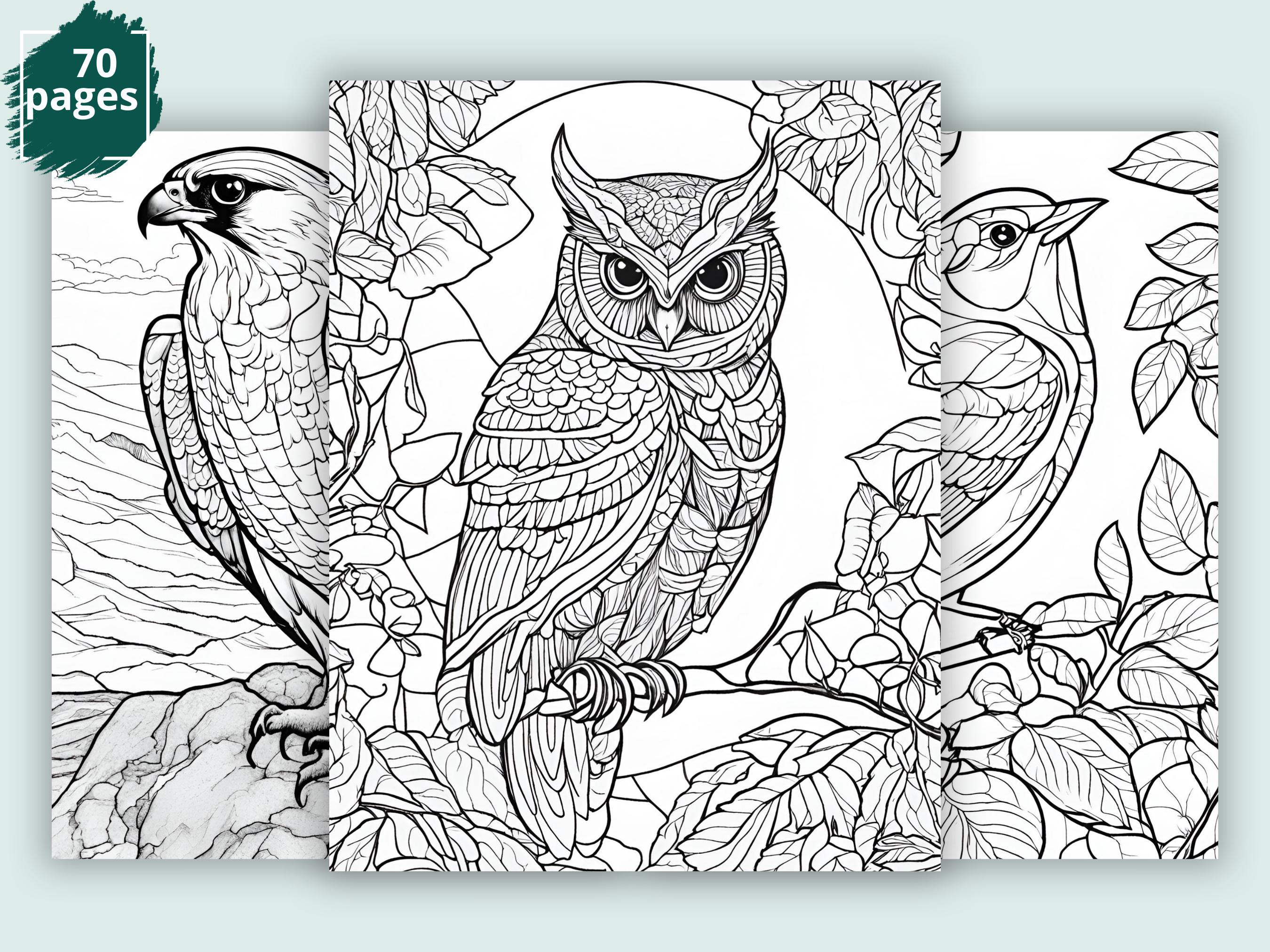 70 Printable Bird Coloring Pages: A Collection of Diverse Birds for All ...