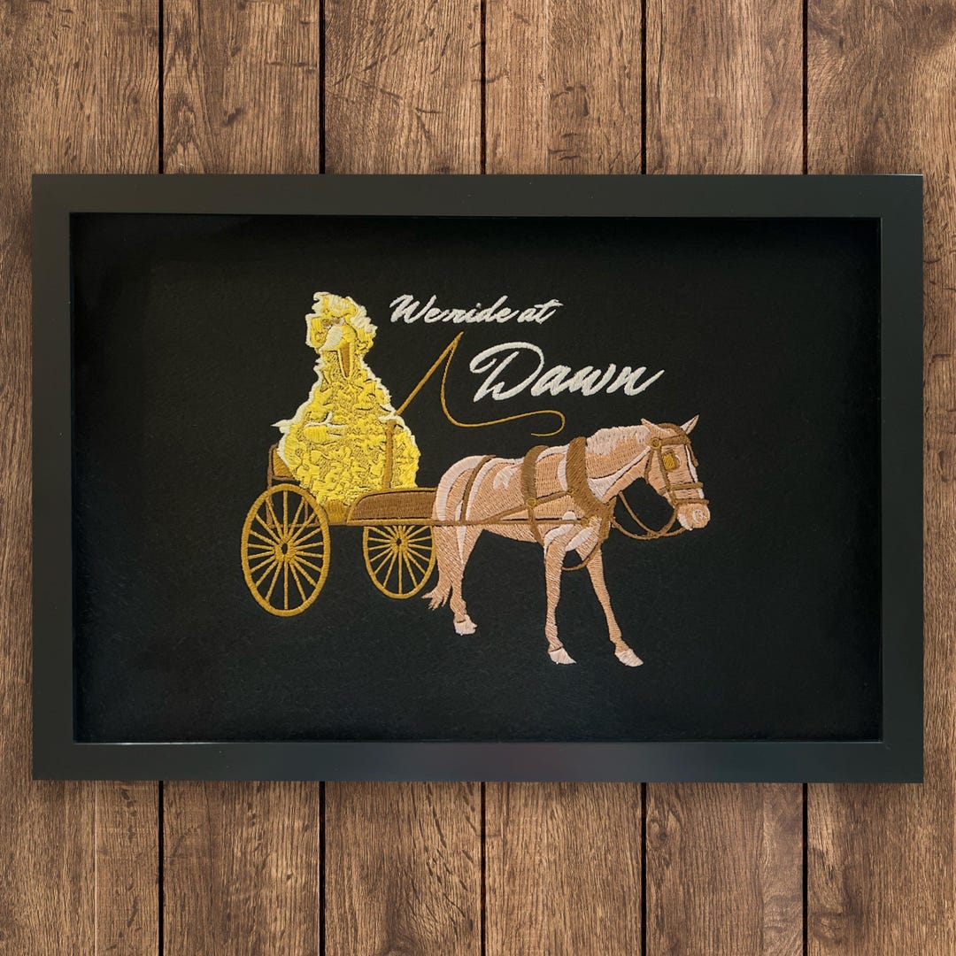 We Ride at Dawn - Sarcastic Embroidery Wall Art | Gen Z Meme Decor ...