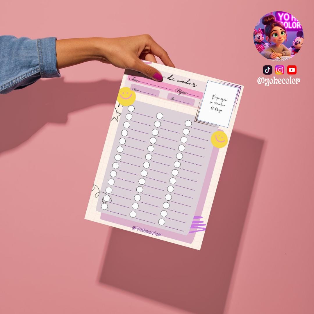 Universal Color Code Tracker - Etsy