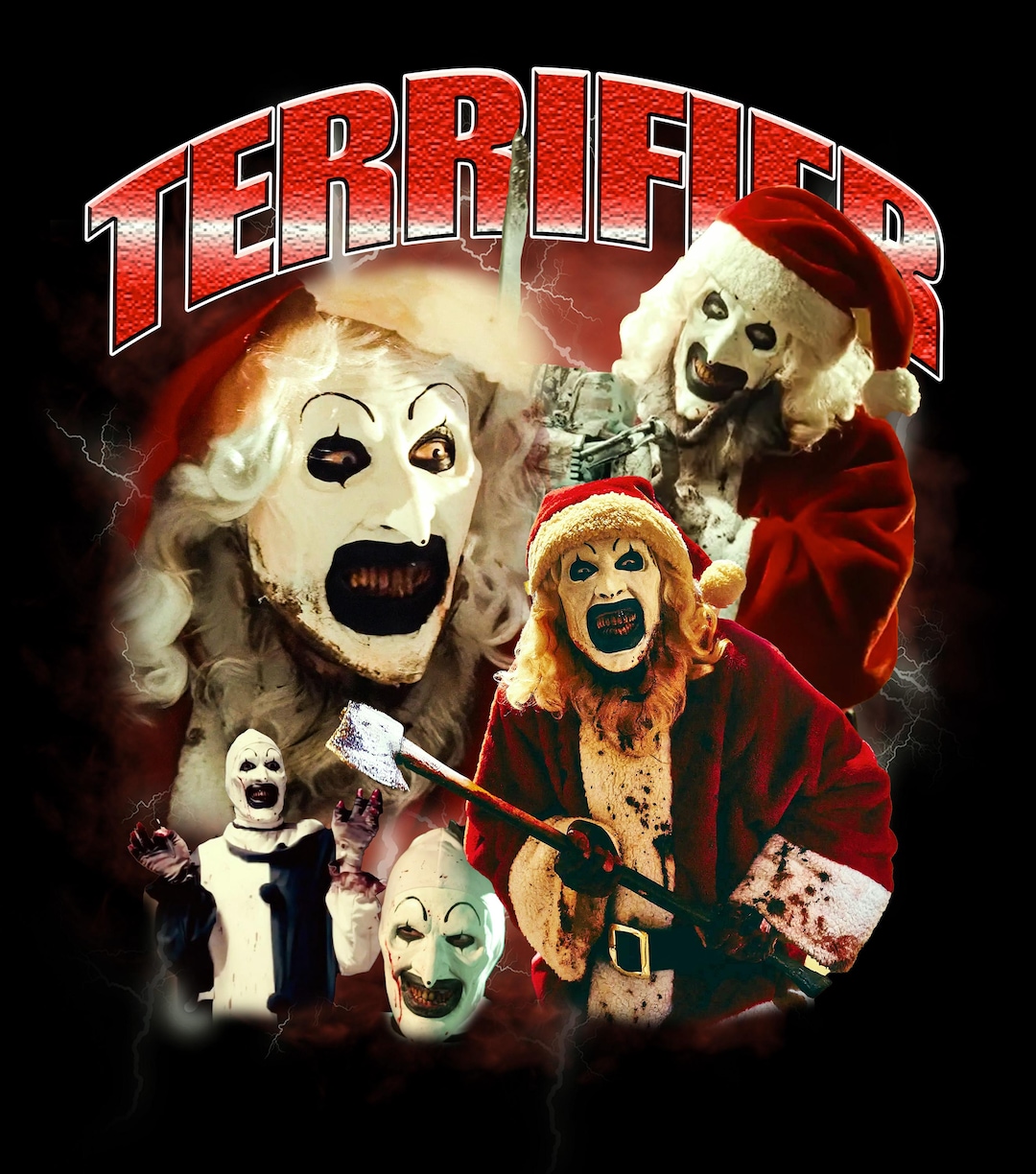 Terrifier Shirt Gift Graphic Bootleg Dtg Png Concert Tee Fan Art Rapper ...