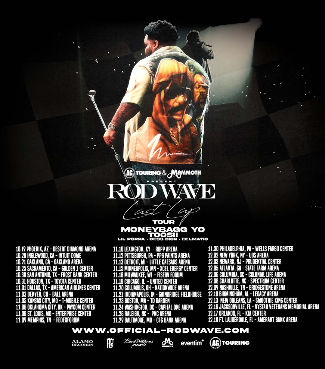 Rod Wave Last Lap 2024 Tour Dates PNG Dtg - Etsy