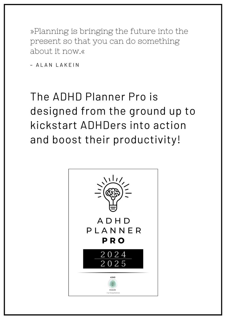 ADHD Planner PRO 2024/2025 – Master Organization, Focus, and Stress ...
