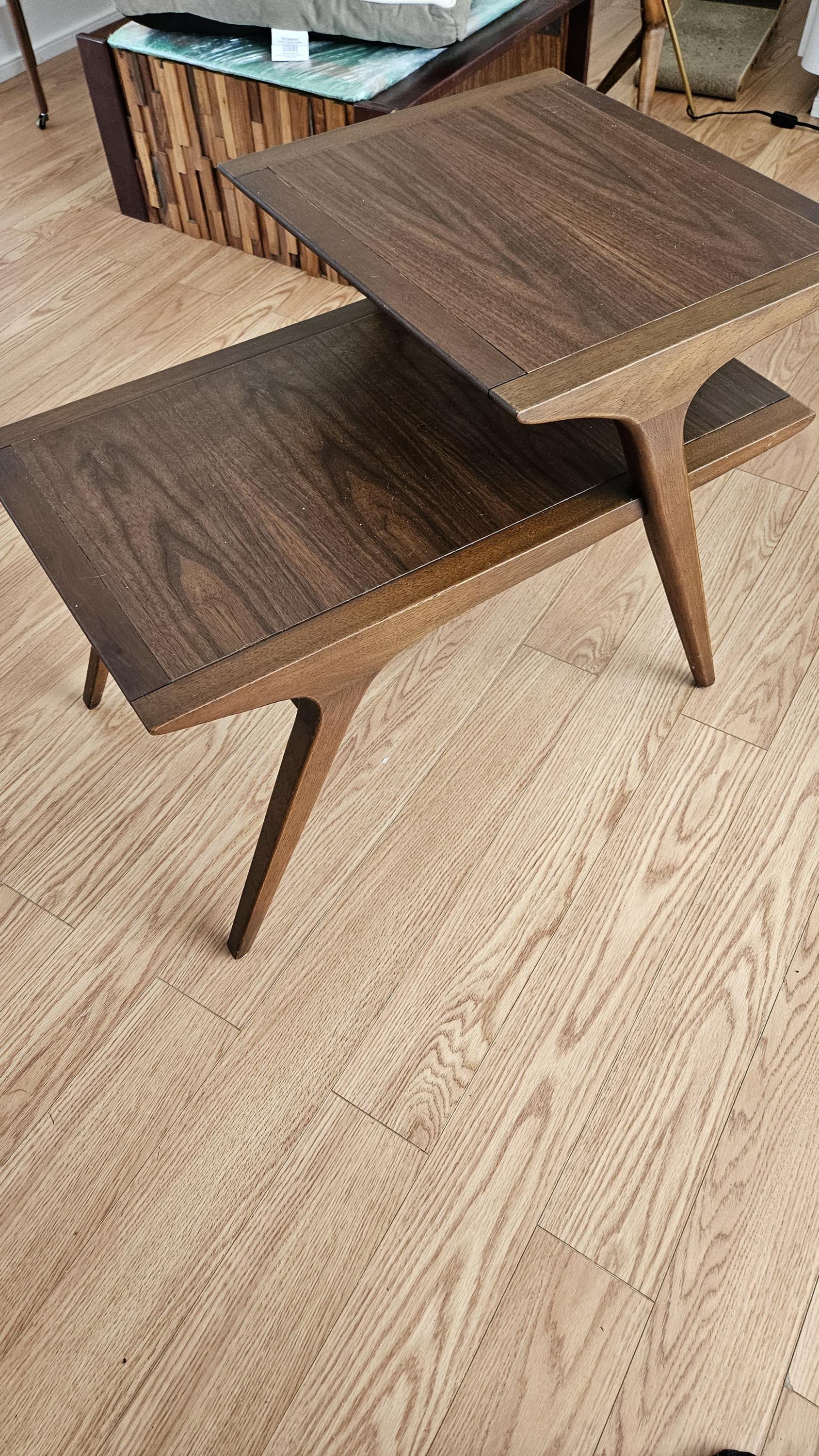 Restored 1960s Drexel John Van Koert Step Tables 2 Mid-century Modern ...