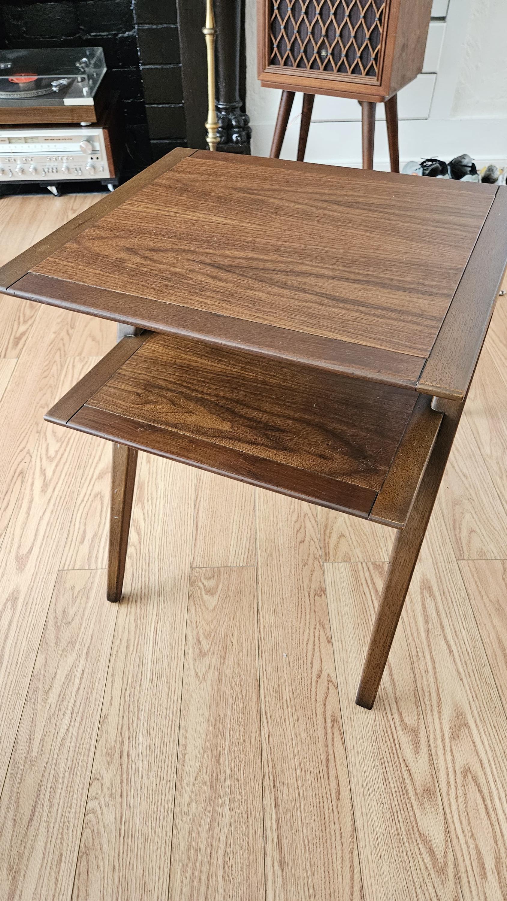Restored 1960s Drexel John Van Koert Step Tables (2) Mid-century Modern ...