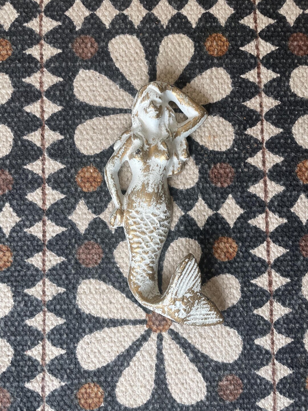 Mermaid Gallery Wall Decor Nautical Beach Ocean Cast Iron Distressed - Etsy