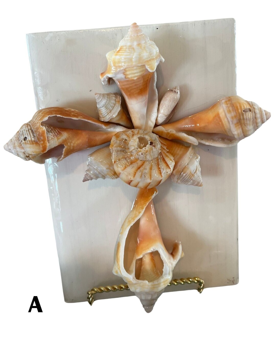 Shell Cross Christian Gift Beach Gift SHELL Art - Etsy