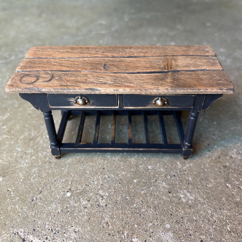 1:12 Scale Dollhouse Miniature- Kitchen Work Table. - Etsy