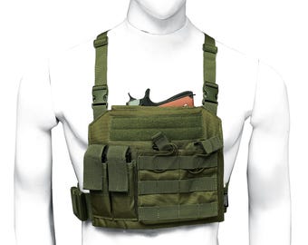 Chest Rig Tactical Modular Panel With Removable Shoulder Strap and ...