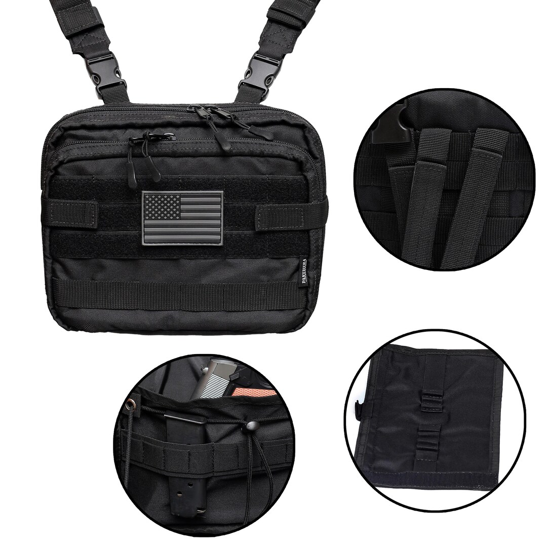 Large Admin Pouch of Double Layer Design, Molle EDC EMT Utility Pouch ...