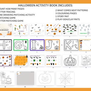 Halloween Activity Book - Etsy