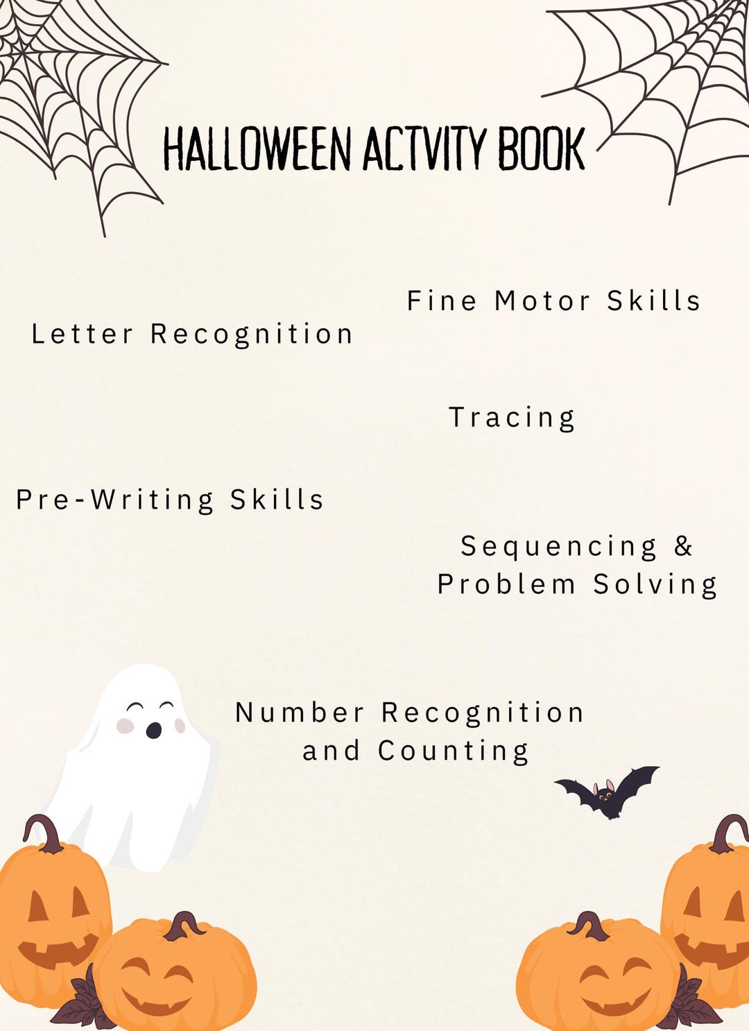 Halloween Activity Book - Etsy