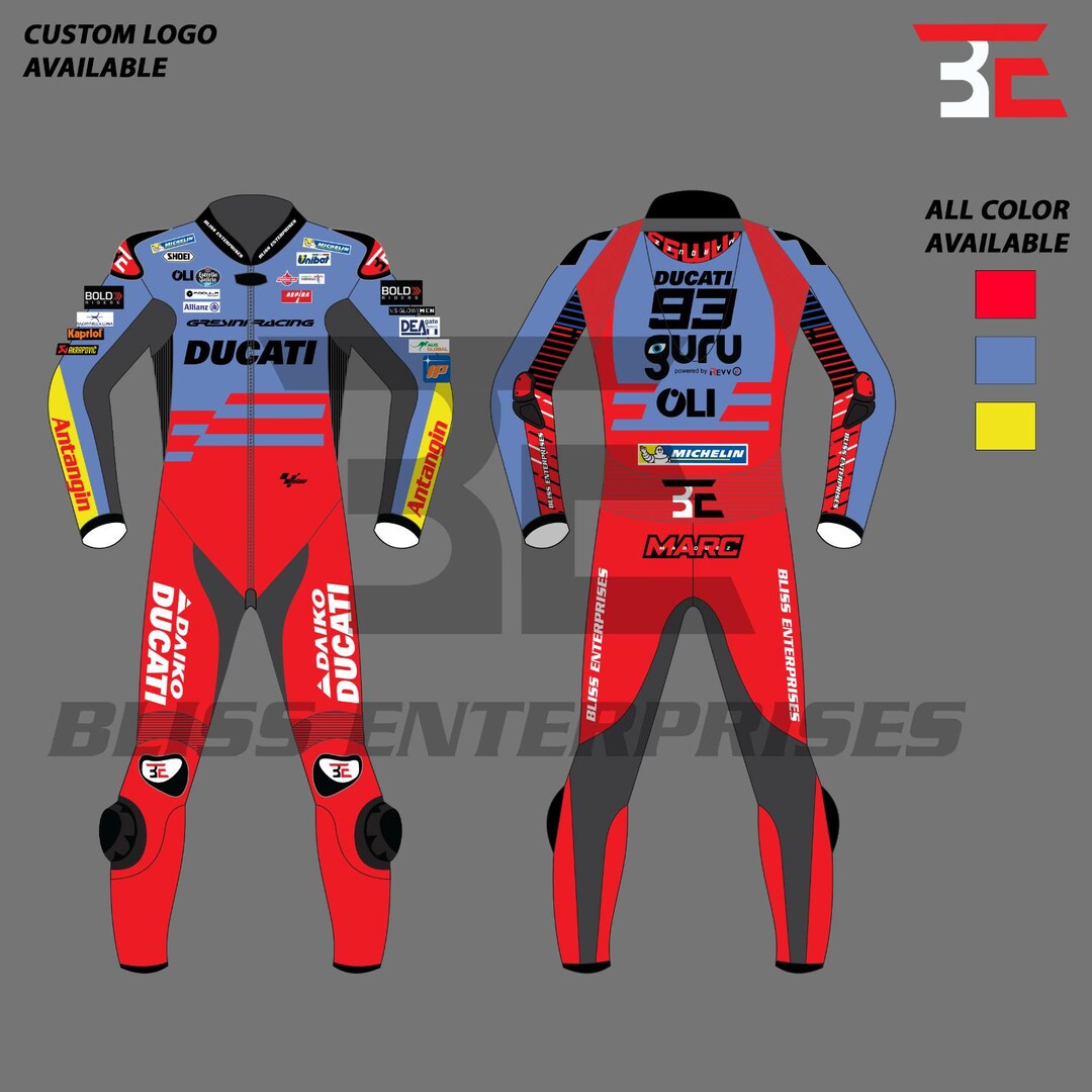Customized Motogp Leather Suit Top Quality CE Approved Motorbike Riding ...