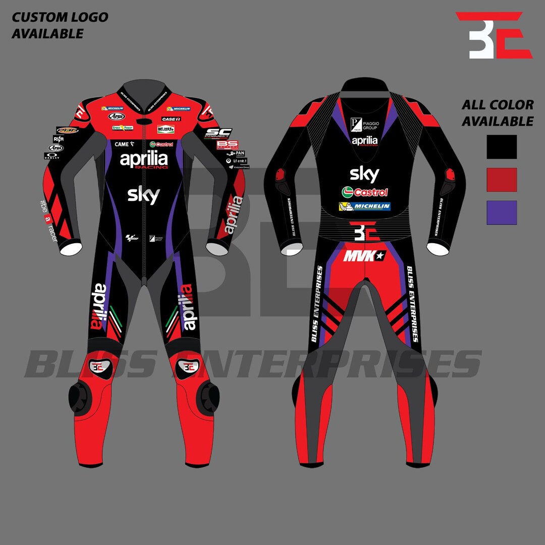 Custom Motogp Racing Style Leather Suit | Motorcycle Riding Protection ...