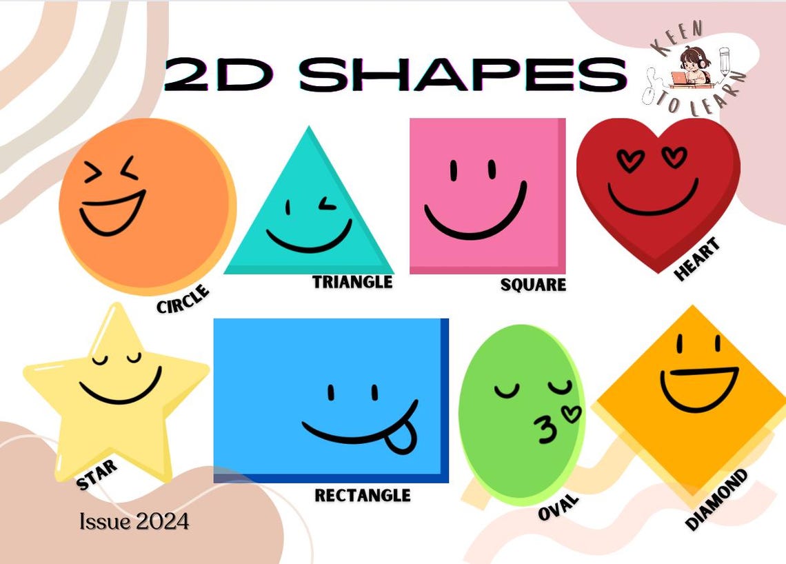 2D Shapes Charts - Etsy
