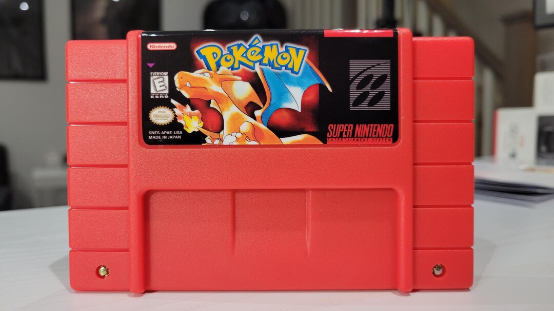 Pokemon Red SNES Cartridge - Etsy