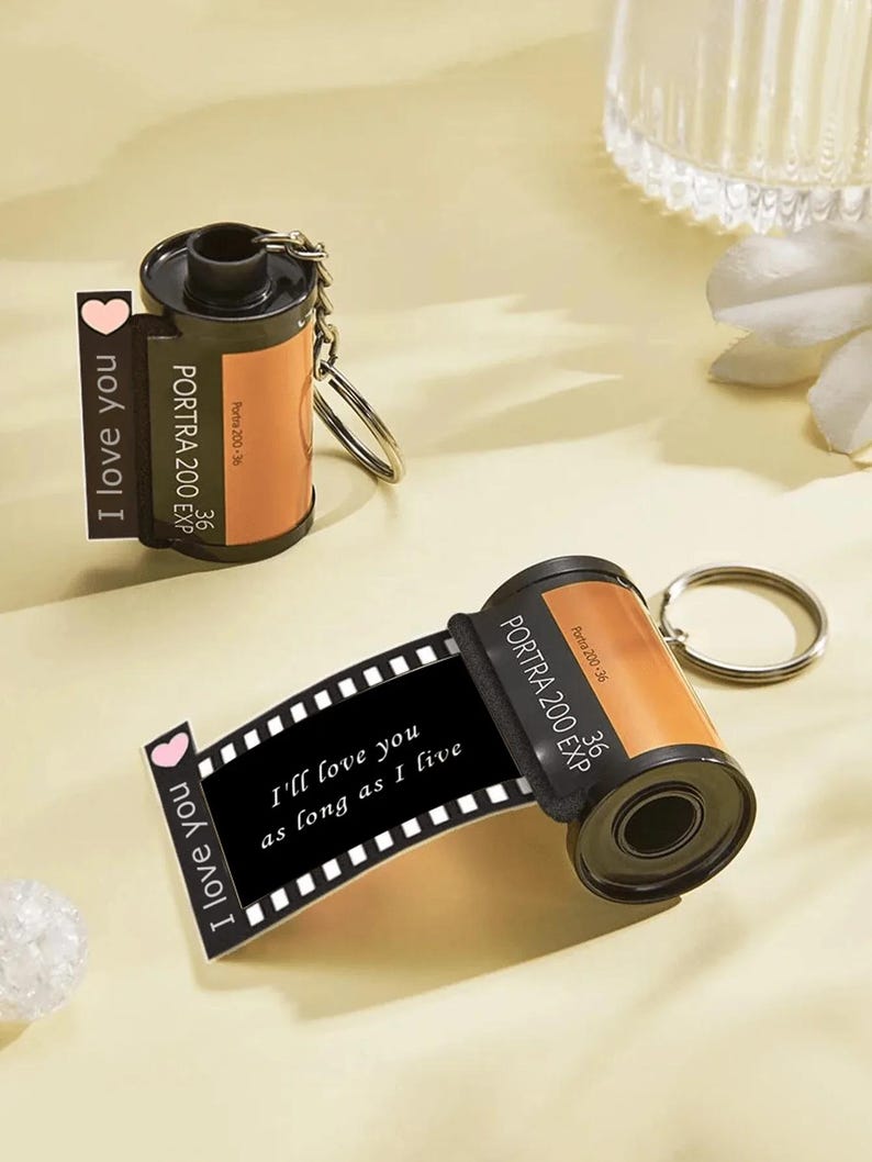 Film Roll Keychain Photo Film Keychain Camera Film Keychain Custom Film ...