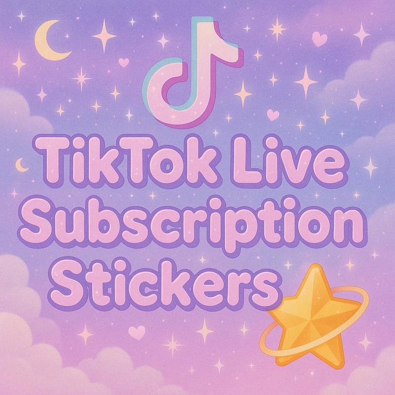 Tiktok Subscriber Stickers - Etsy