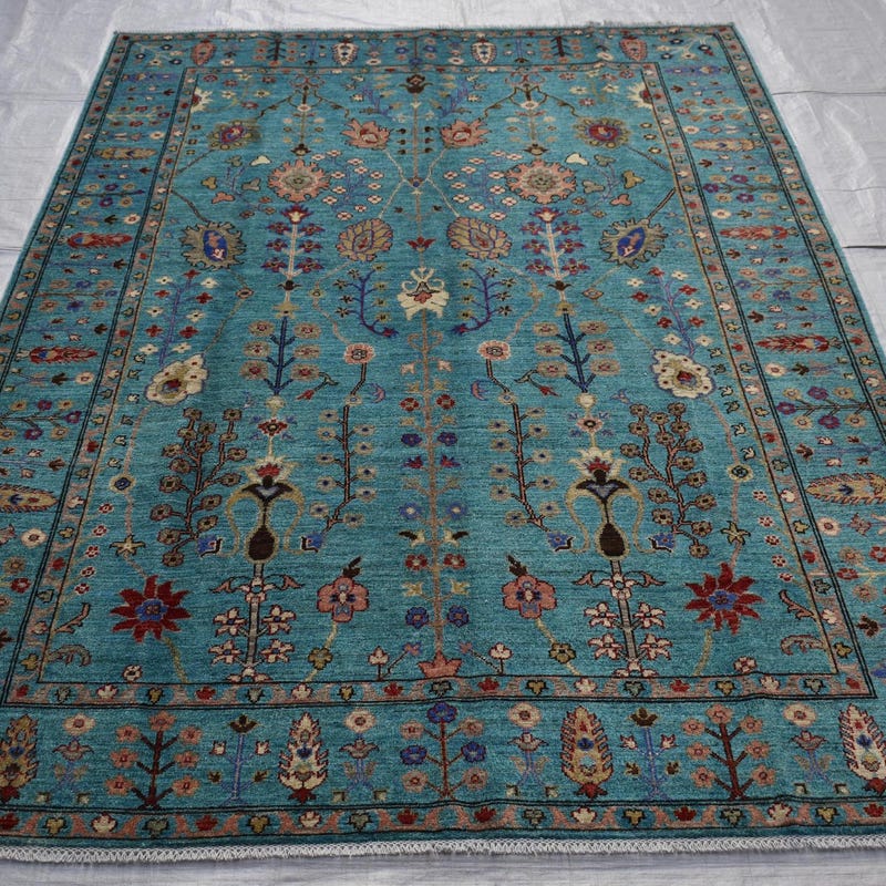 Turquoise Rug - Etsy