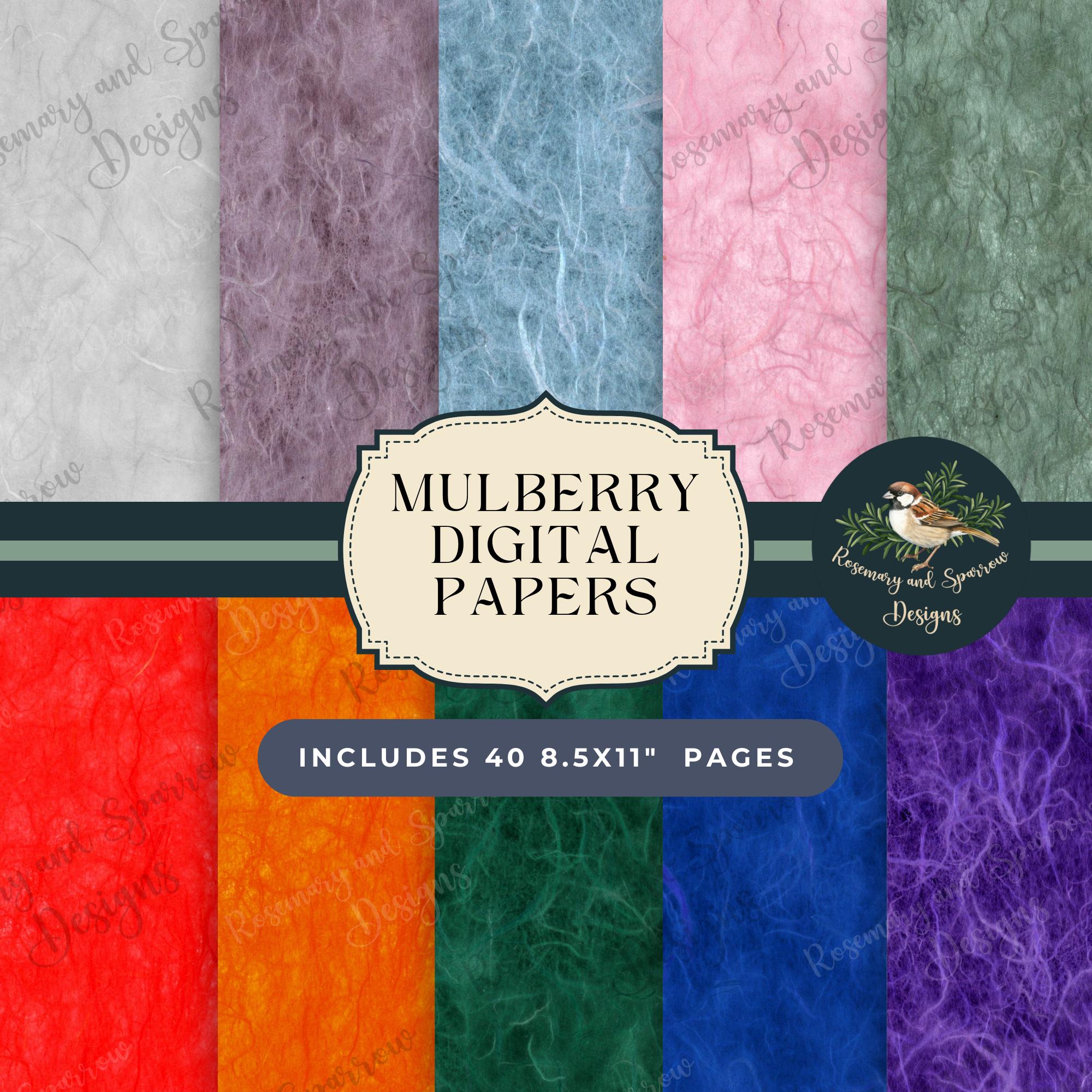 Mulberry Digital Papers | Junk Journal Background Pages | Scrapbook ...