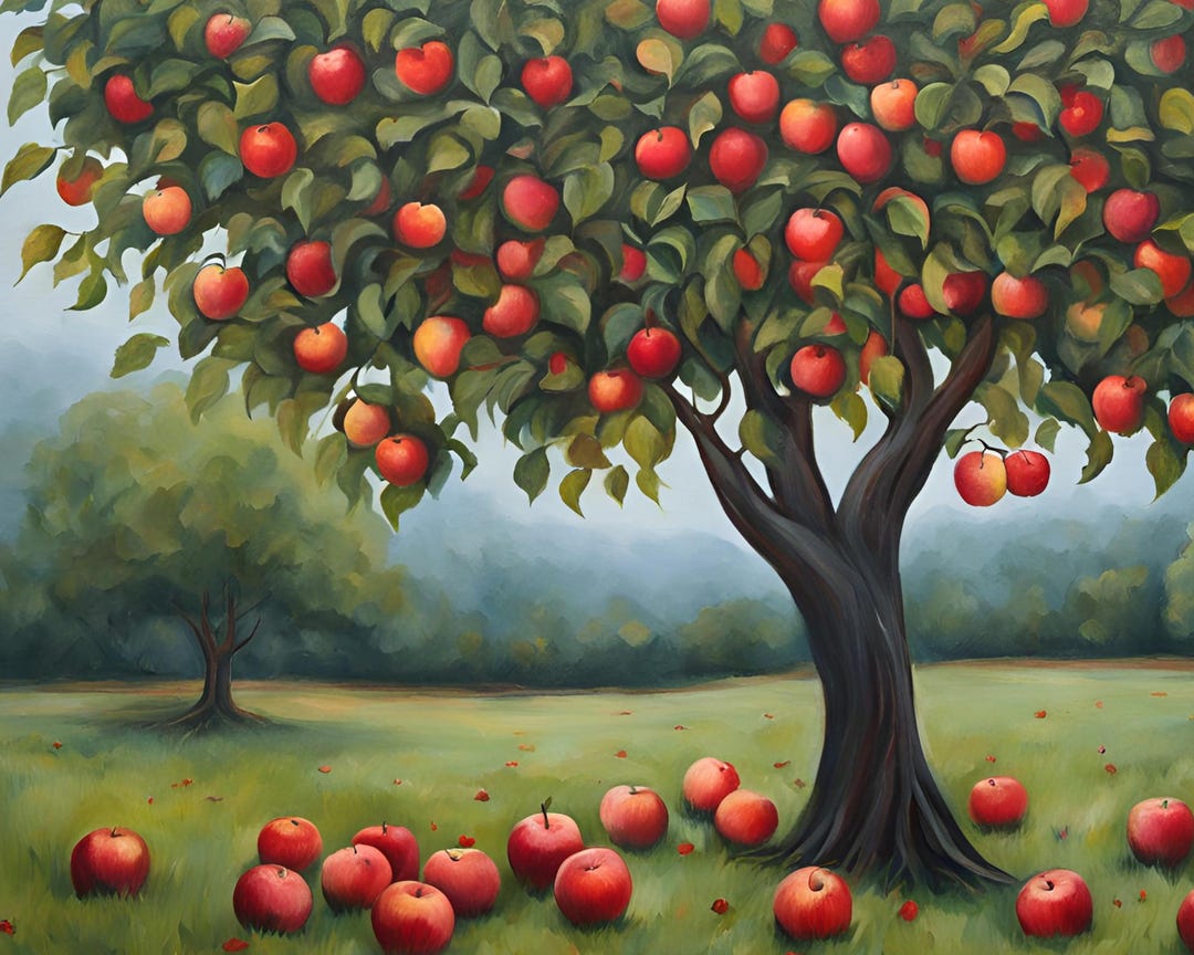 Fruit Tree Art | Digital Art | Ai Generated Art - Etsy
