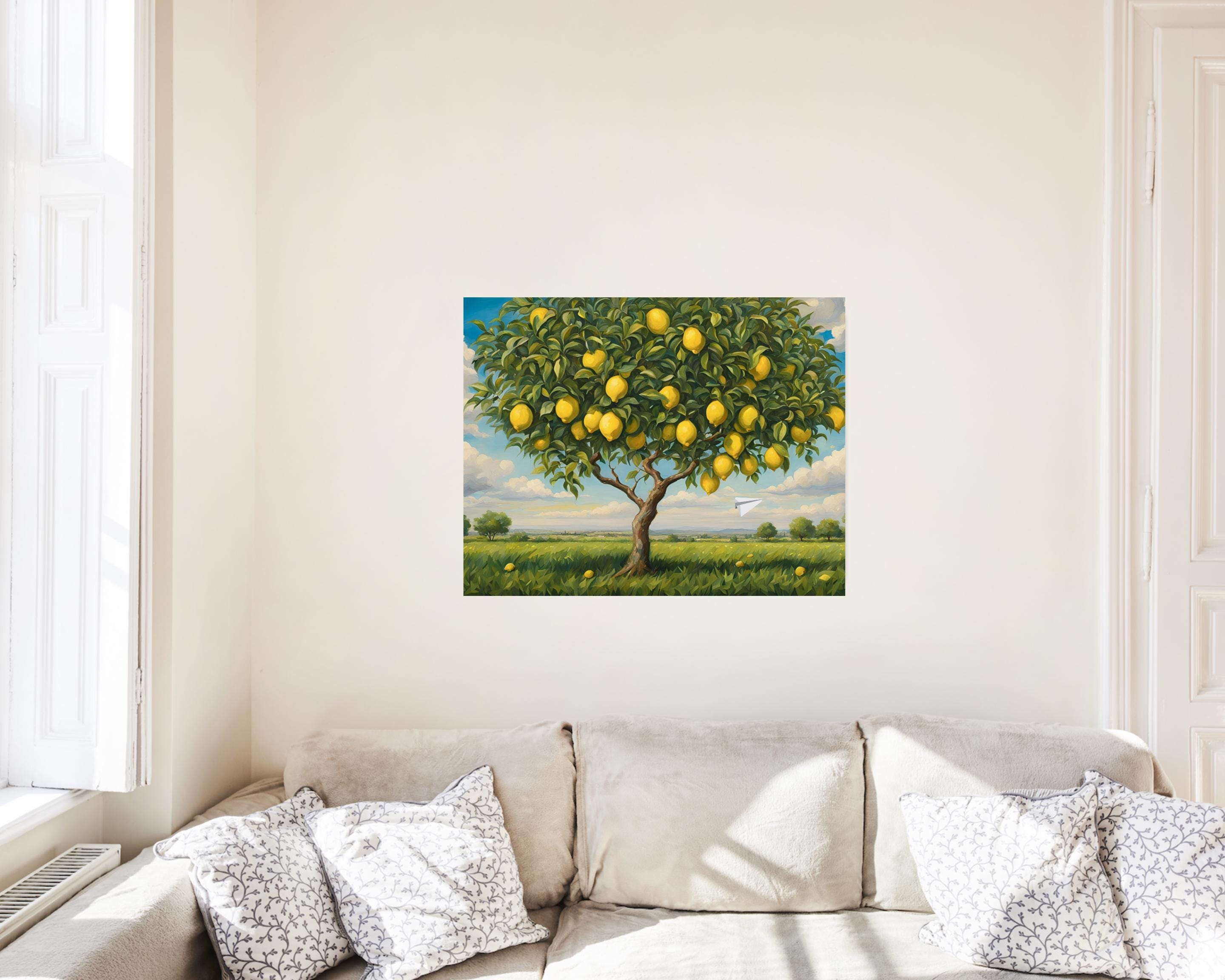 Lemon Tree Art | Digital Art | Ai Generated Art - Etsy
