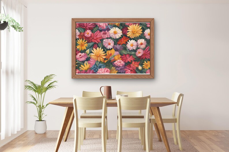 Vibrant Flowers | Digital Art | Ai Generated Art - Etsy