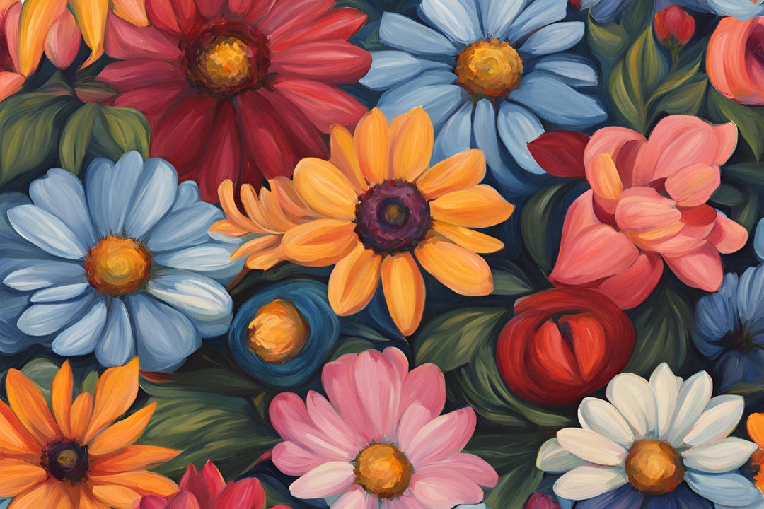 Flowers | Digital Art | Ai Generated Art - Etsy