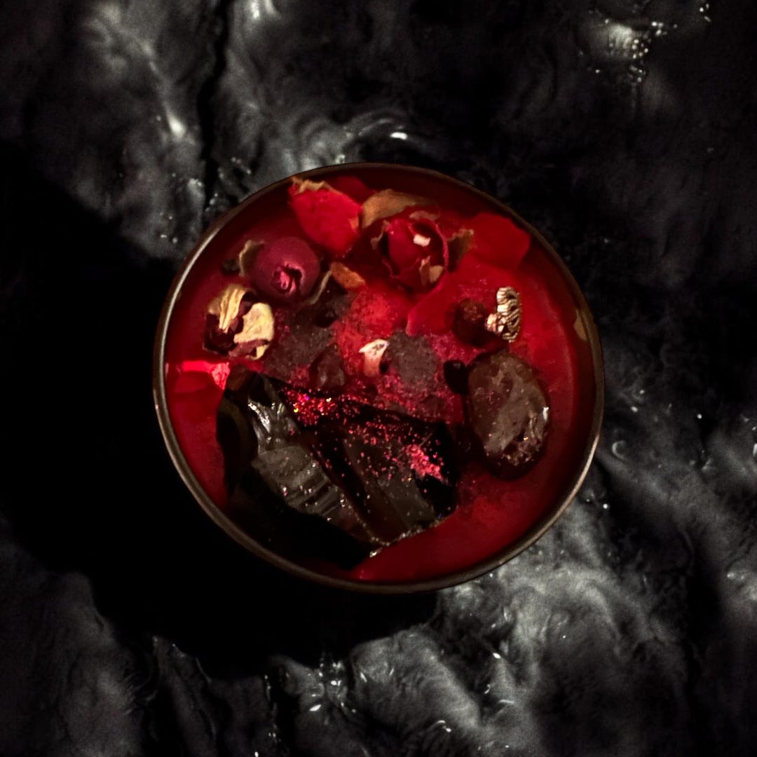 Persephone Duality of Night and Day Dark Pomegranate Candle Infused ...