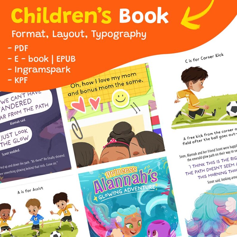 Children's Picture Book Format, Layout and Typography Design PDF, E ...