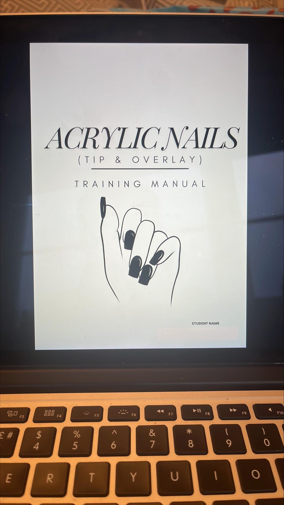 Acrylic Nail Training Manual - Etsy