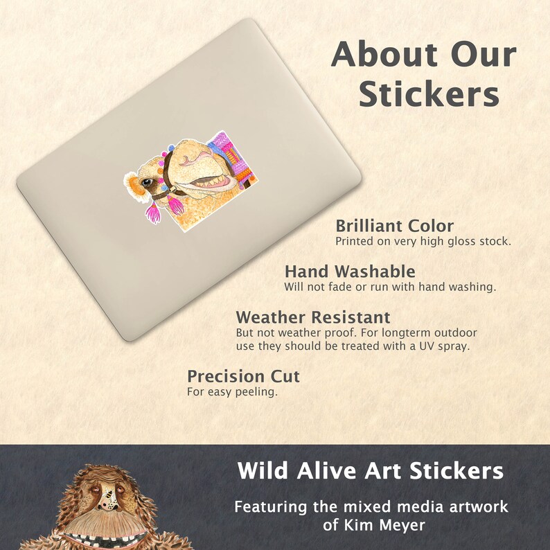 Camel Sticker Arabian Camel Sticker Cute Animal Sticker Desert Animals ...