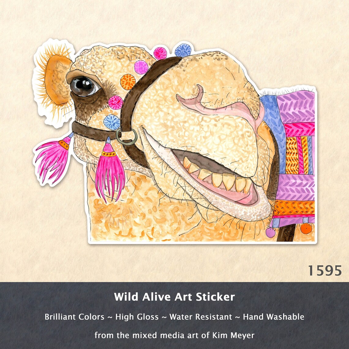 Camel Sticker Arabian Camel Sticker Cute Animal Sticker Desert Animals ...