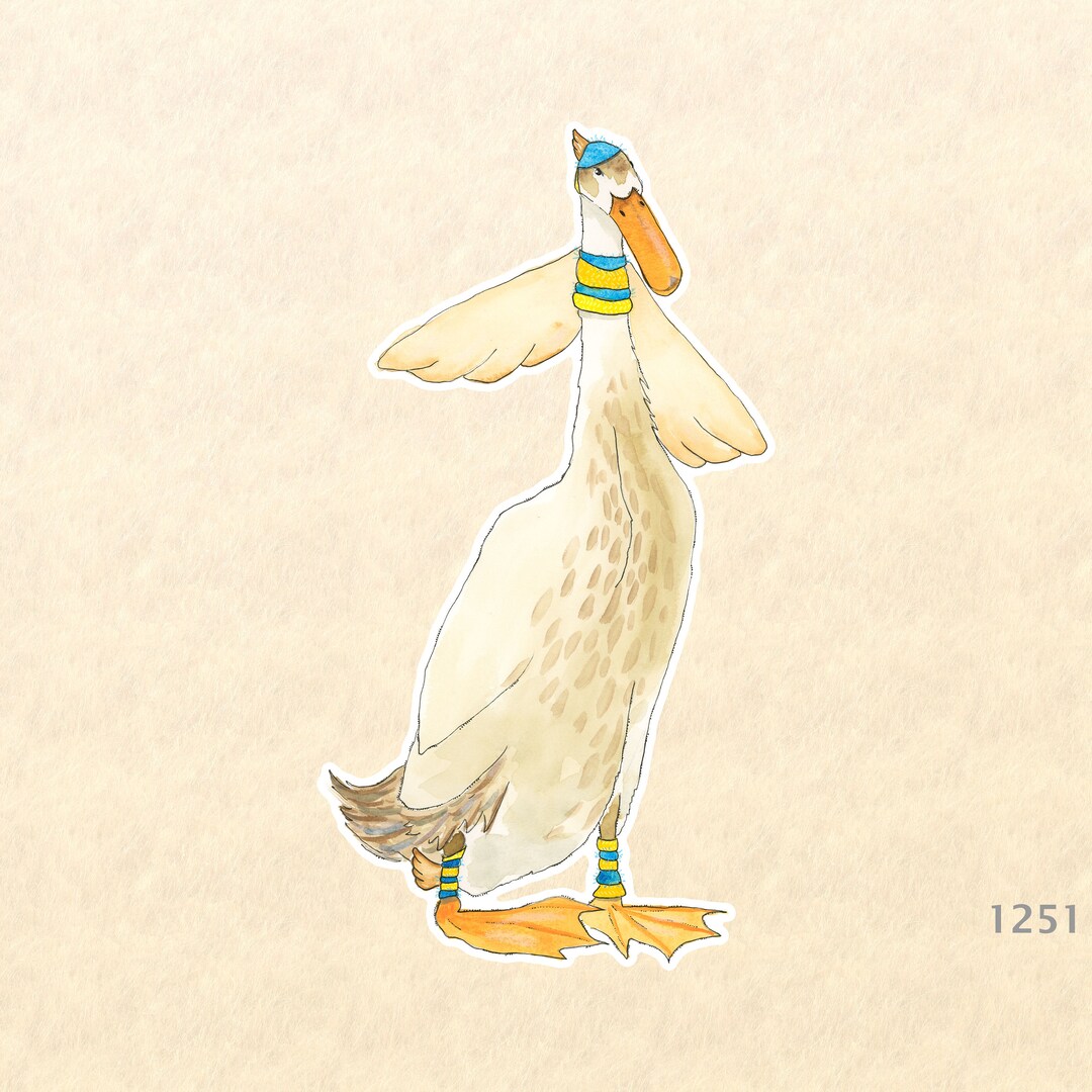 Angel Duck Sticker Easter Sticker Shiney Sticker Water Bottle Sticker ...