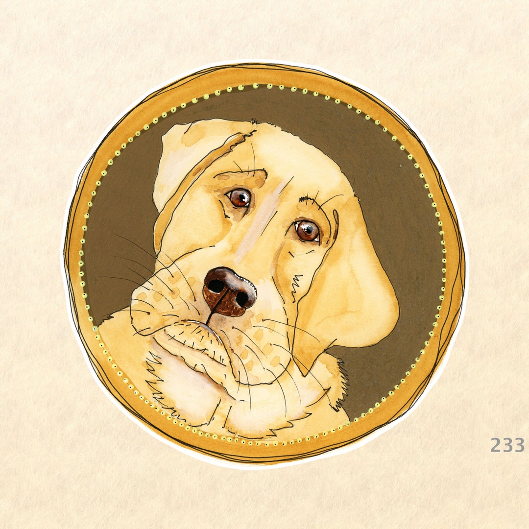 Dog Stickers, Lab Stickers, Labrador Stickers, Cute Dog Stickers ...