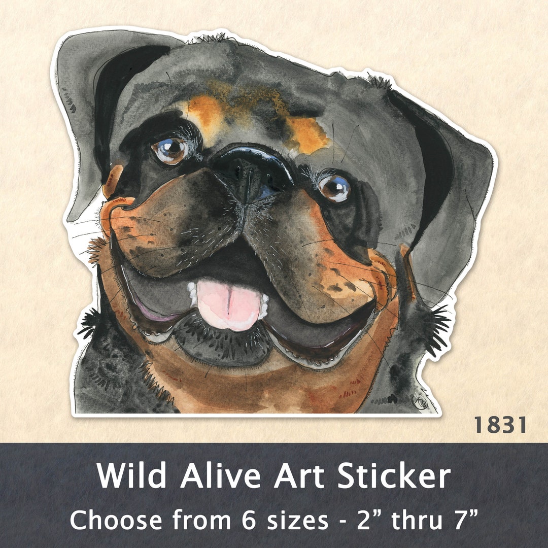 Rottweiler Sticker Rotty Sticker Rottie Sticker Dog Sticker Water ...