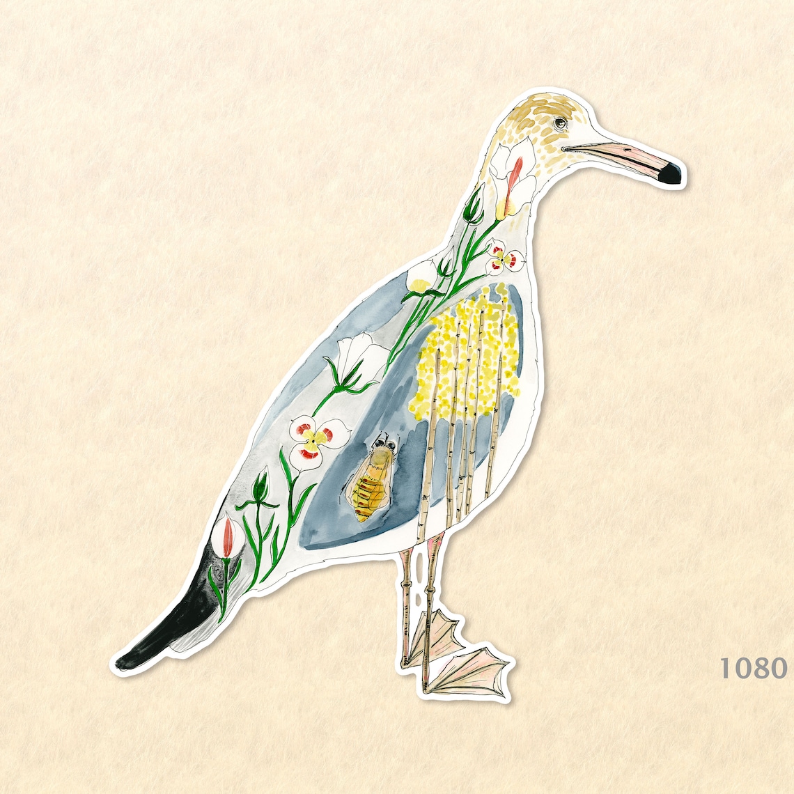 Seagull Sticker Utah State Bird Sticker Sego Lily Quaking | Etsy