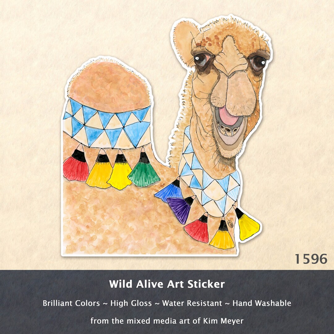 Camel Sticker Miss Camel Sticker Water Bottle Sticker Scrapbook Sticker ...