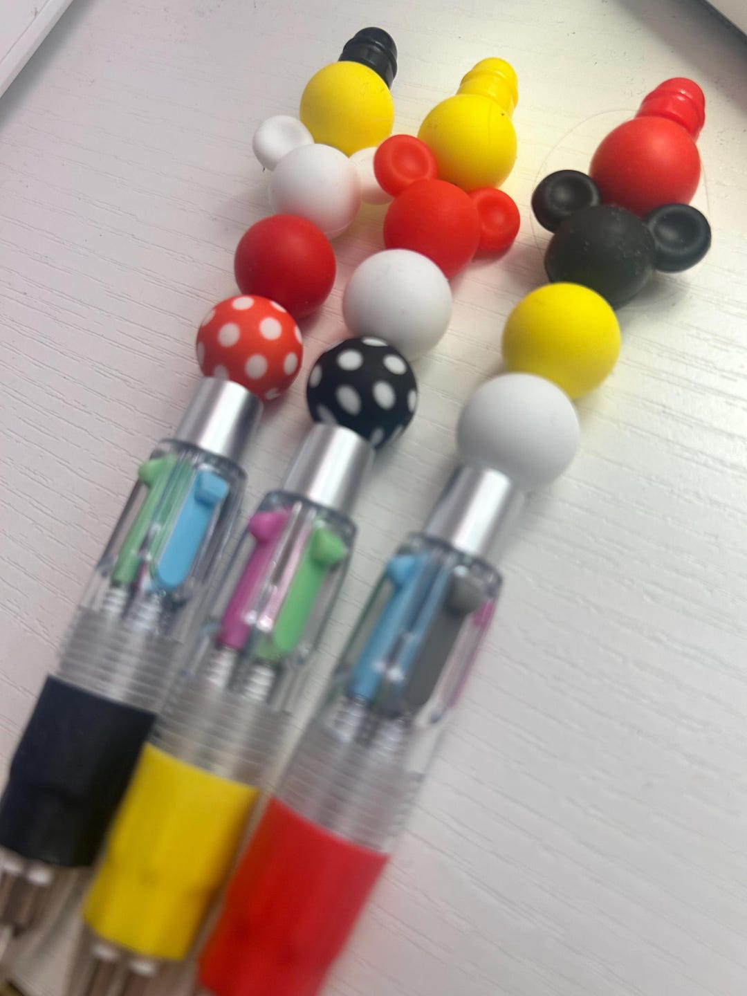 Mickey Mouse Multi-colored Pens - Etsy