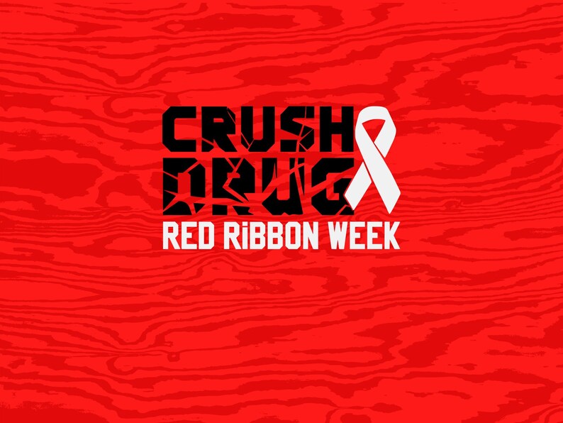 Red Ribbon Week Svg Png, Crush Drug Svg, Drug Free Svg, Red Ribbon ...