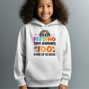 100 Days of School Svg Png, Been Feeding Tiny Humans for 100 Days of ...