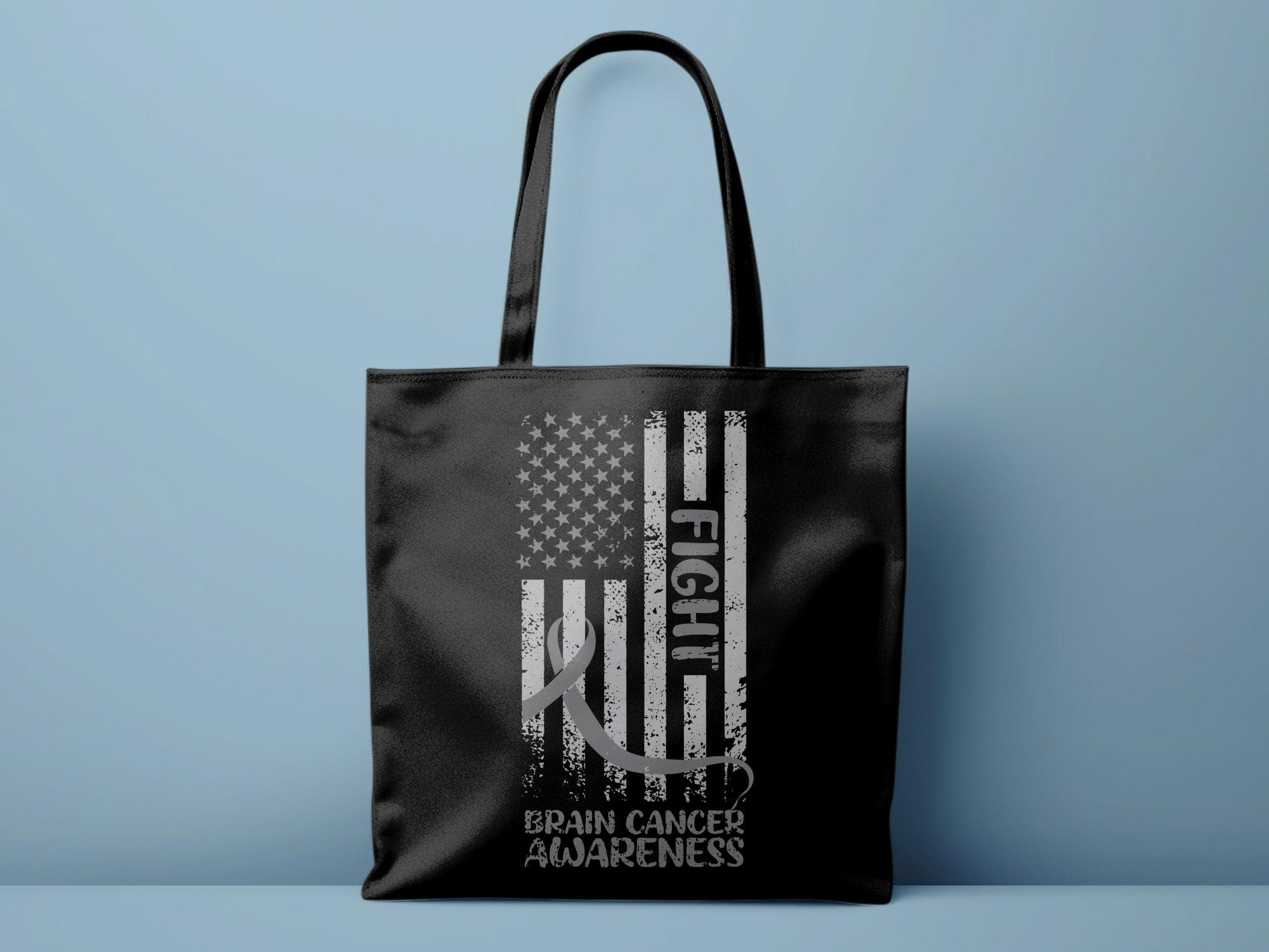 Brain Cancer Flag Svg Png, Brain Tumor Awareness Svg Png, Grey Ribbon ...