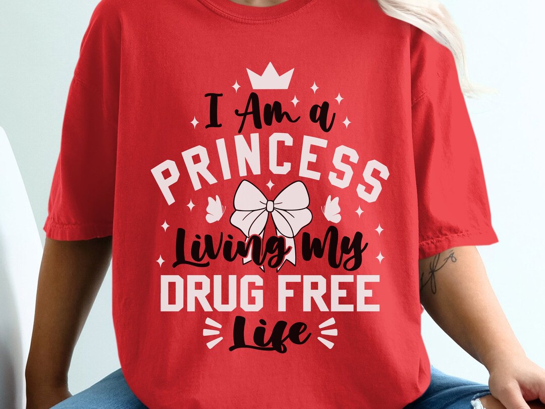 Red Ribbon Week Svg Png, I Am A Princess Living My Drug Free Life Svg ...