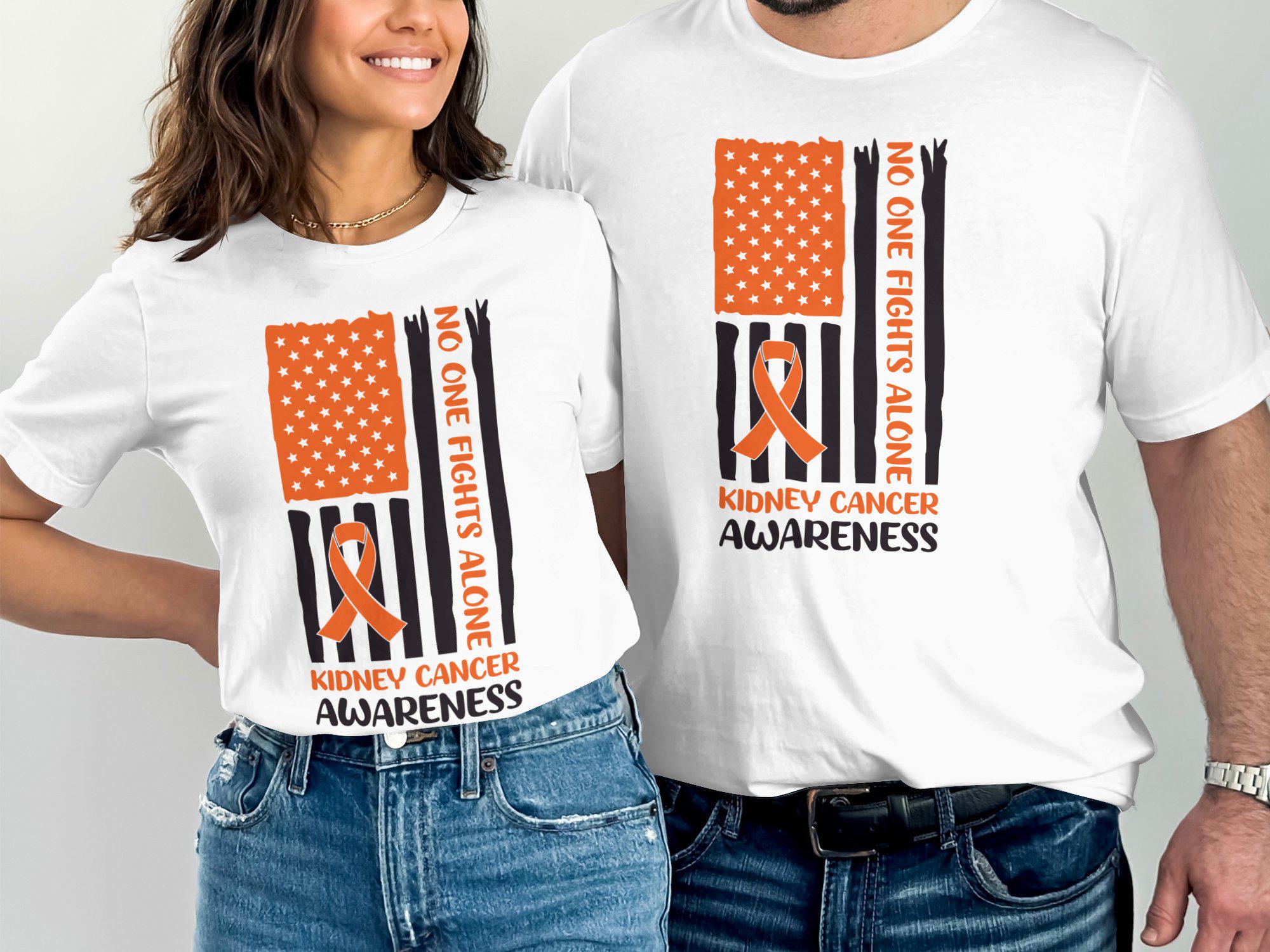 Kidney Cancer Awareness Png Svg, Kidney Cancer Flag Svg Cricut, Orange ...