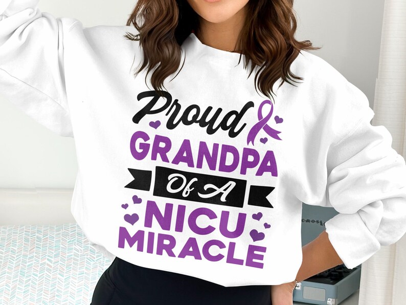Prematurity Awareness Svg Png, Proud Grandpa of a Nicu Miracle Png Svg ...